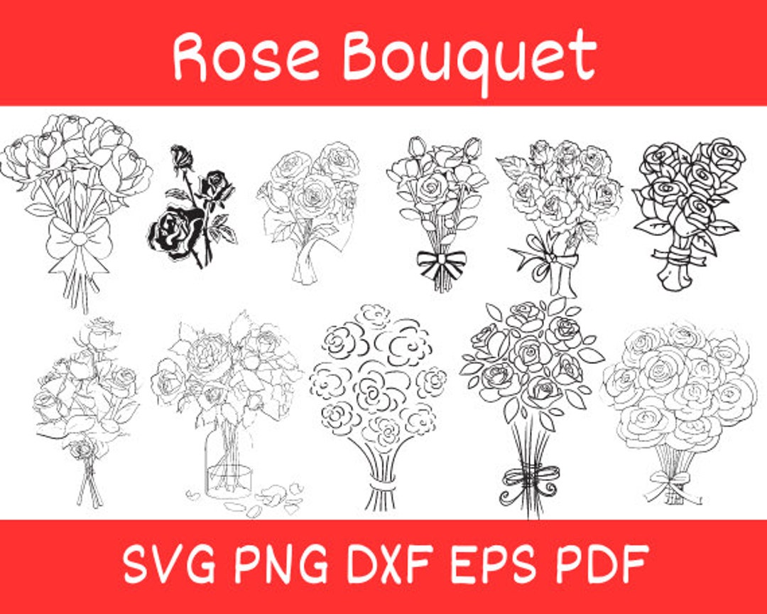 ROSE SVG Bundle, ROSES Svg Bundle, Rose Clipart , Rose Svg Cut Files ...