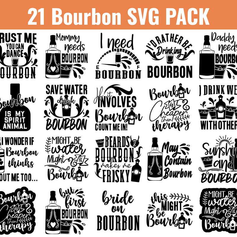 Bourbon Svg - Etsy