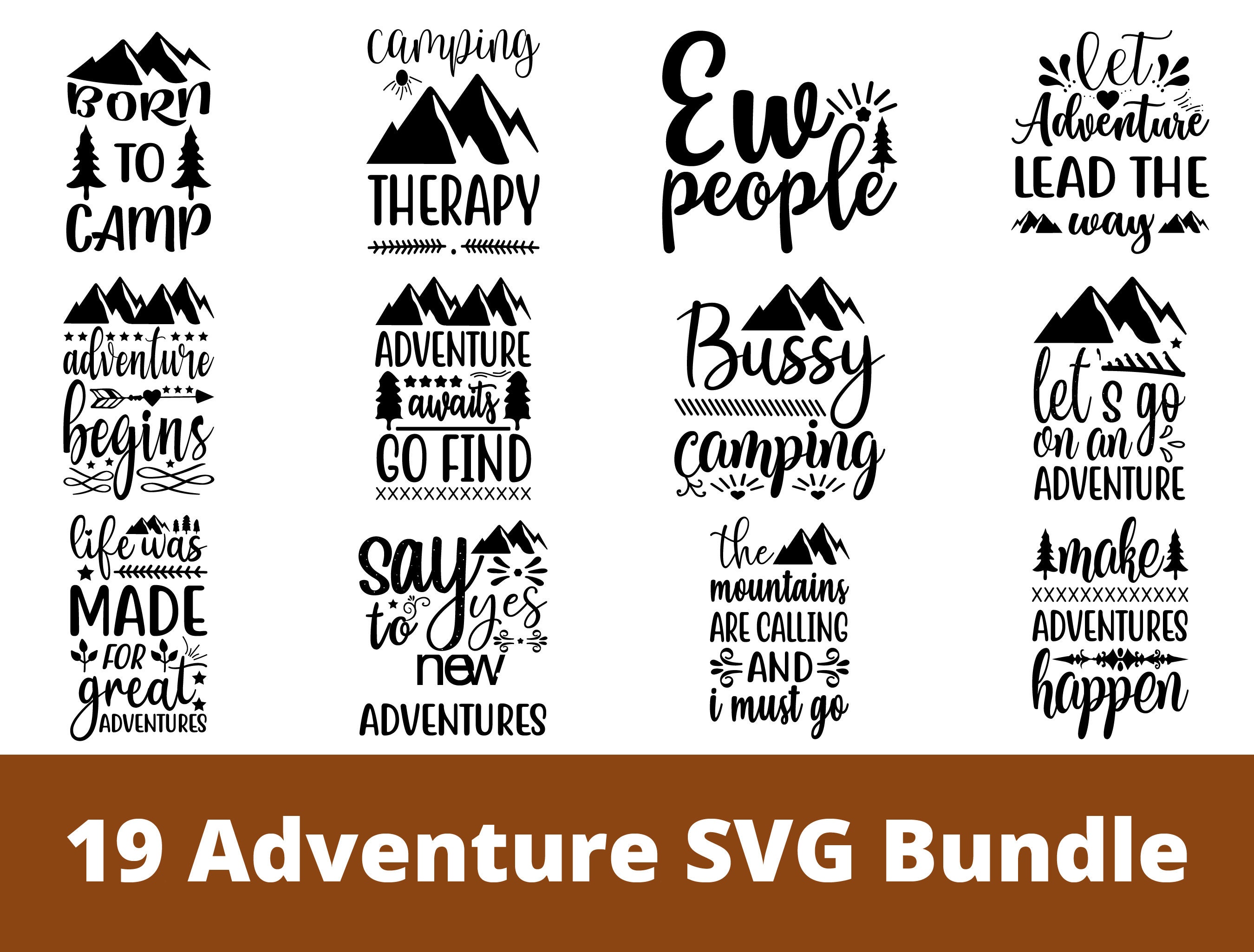 Adventure Svg Bundle, Adventurer Svg, Explorer Svg, Camping Svg, Nature ...