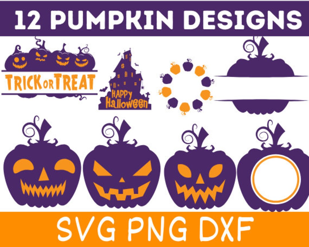 Halloween Svg Bundle, Pumpkin Svg Bundle, Pumpkin Monogram Svg Bundle ...