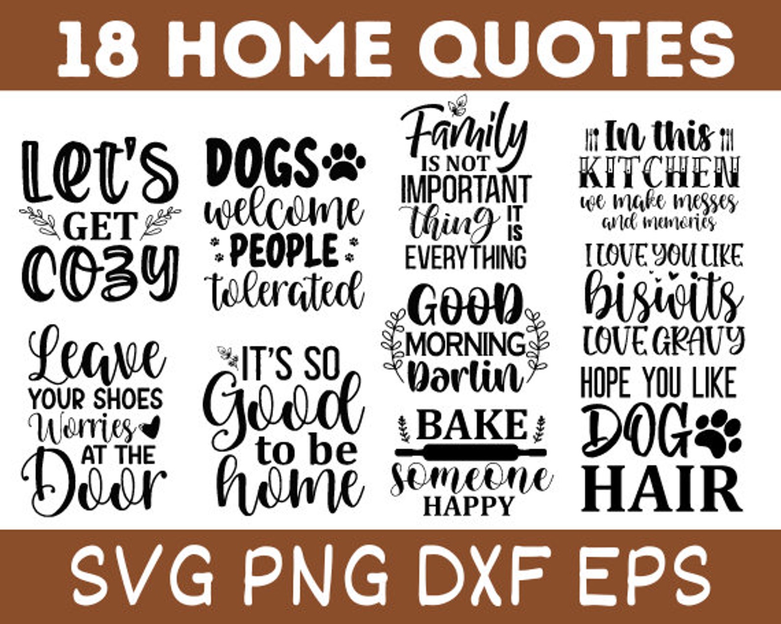 Home SVG Bundle, Dxf, Eps, Png, Home Sign Svg Bundle, Home Quotes Svg ...