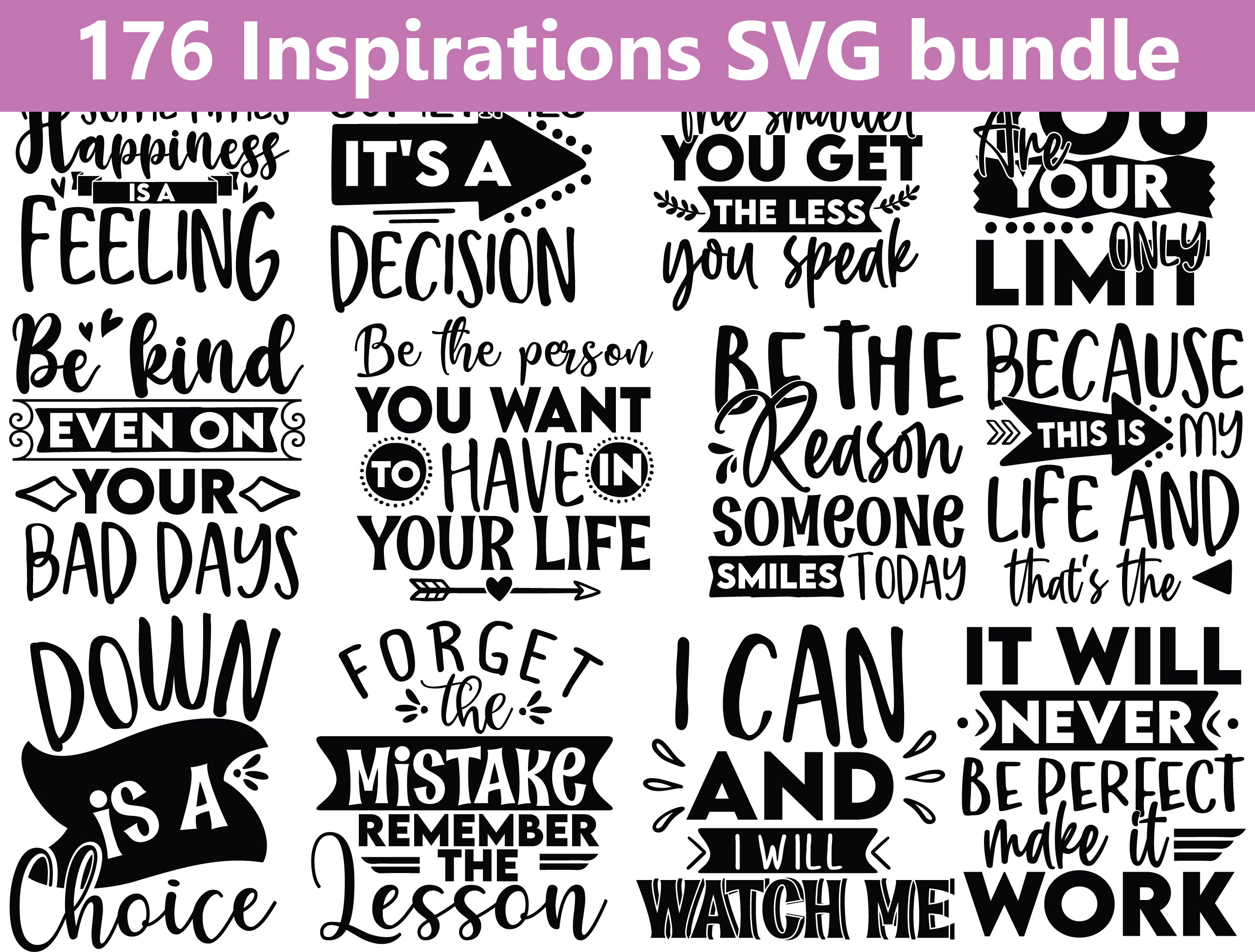 Positive Quote Svg, Positive Sayings Svg, Self Love Svg, Affirmation ...