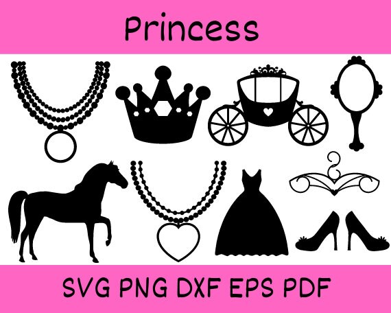 Princess Svg Bundle Princess Crown Bundle Svg Princess - Etsy