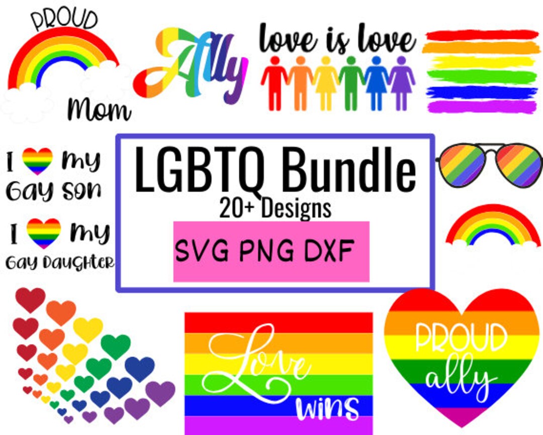 LGBTQ SVG Bundle, LGBT Svg, Pride Svg, Gay Pride Svg, Lgbt Quotes Svg ...