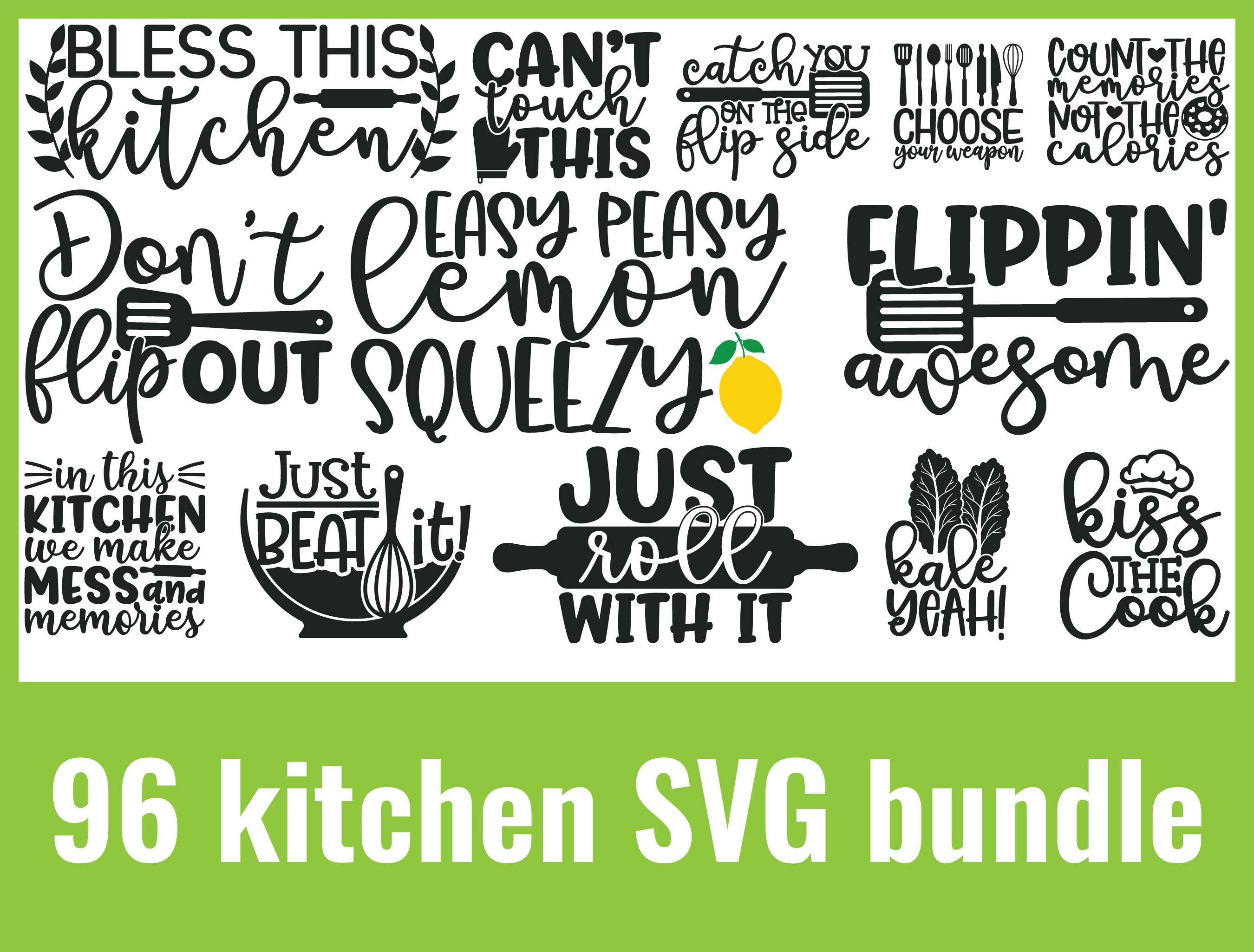 Kitchen Svg Bundle | Funny Chef Quotes | Kitchen Quotes Svg | Cooking ...