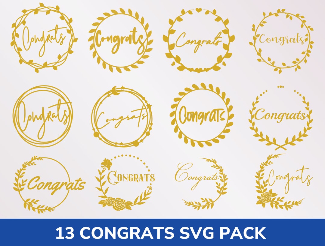 Congrats Svg, Graduation Cake Topper Svg, Graduation Party Svg ...