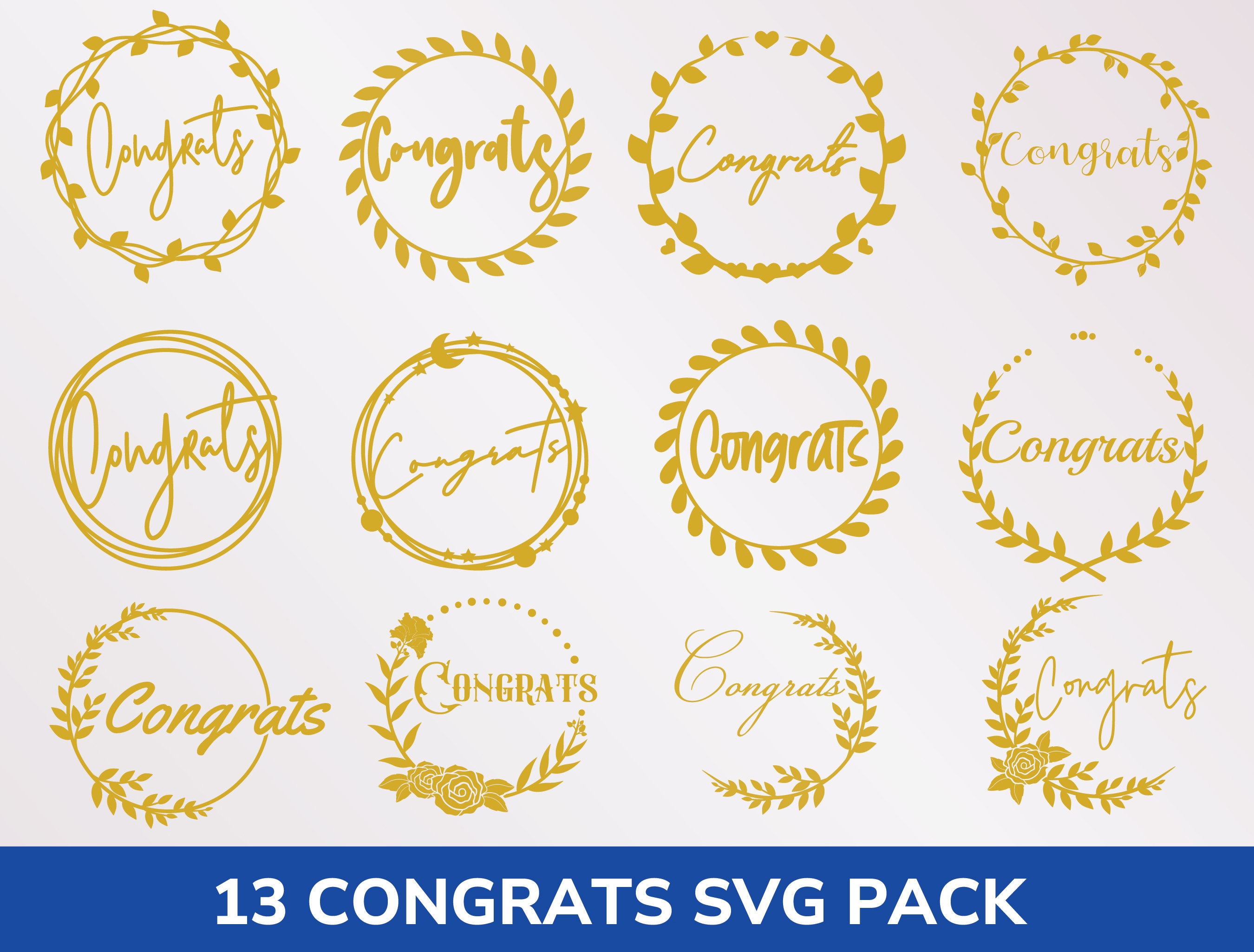 Congrats Svg, Graduation Cake Topper Svg, Graduation Party Svg ...