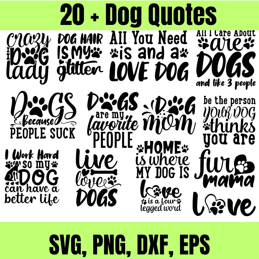 Dog Svg Bundle Dog Cut Files Dog Mom Svg Dog Lover Svgdog - Etsy