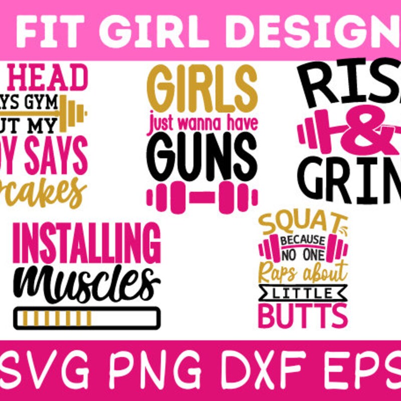 Girl Gym Svg - Etsy