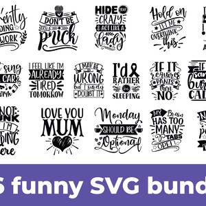 Comedy Svg Bundle, Jokes Svg, Sarcasm Svg Bundle, Sarcastic Bundle Svg ...