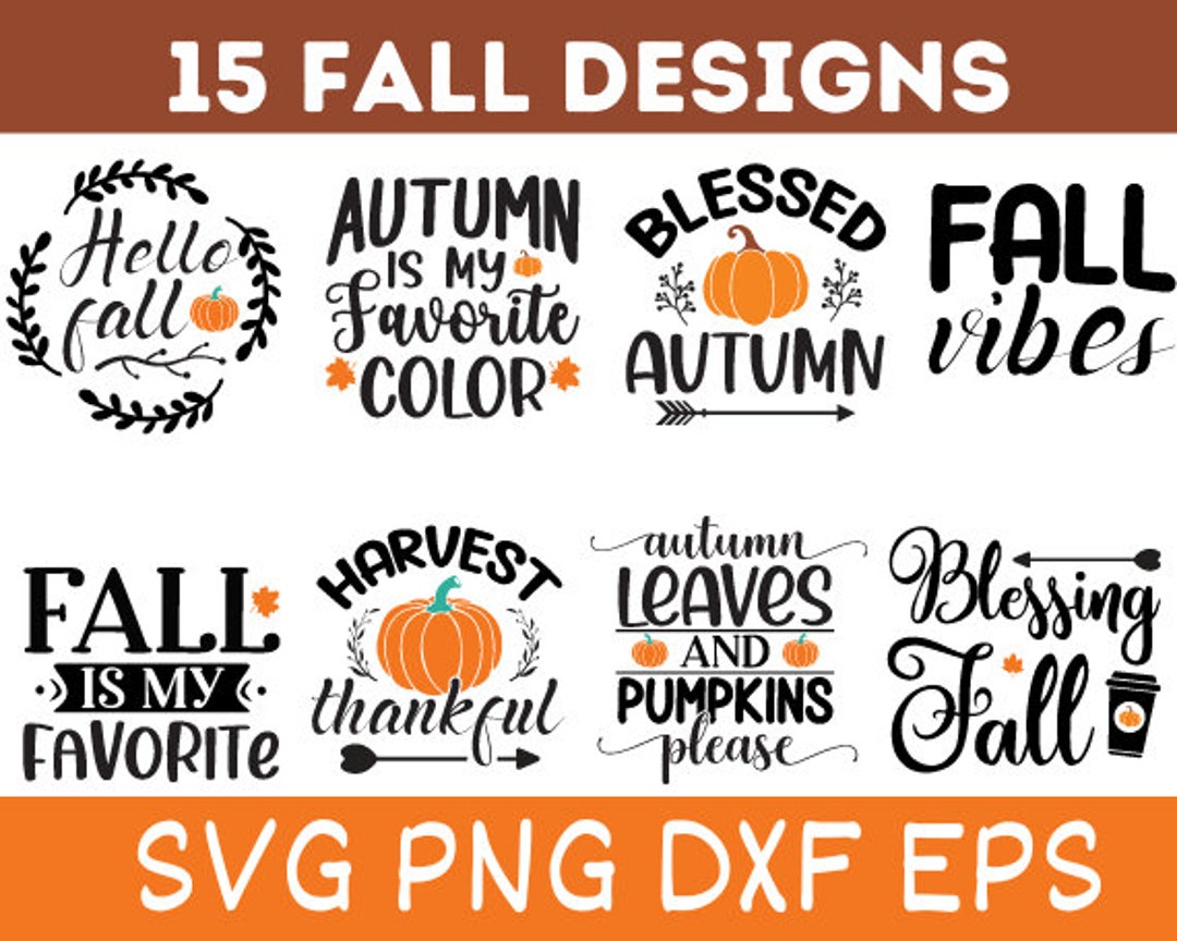 Fall SVG, Fall SVG Bundle, Autumn Svg, Thanksgiving Svg, Fall Svg ...