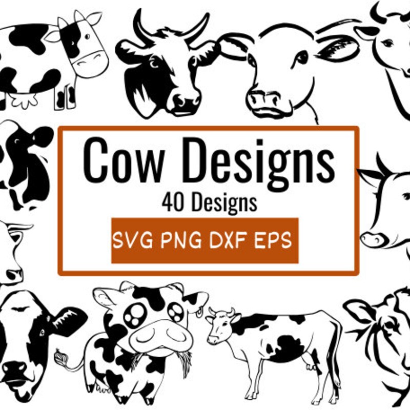 Cow Svg File - Etsy