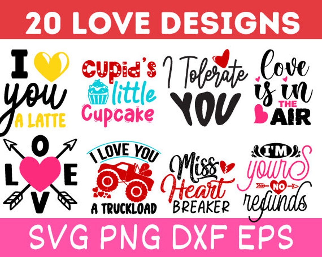 Valentines SVG Bundle, Love Svg Bundle, Valentines Day SVG Bundle ...
