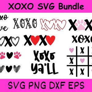 XOXO Svg Bundle, Valentines Svg, Valentine's Day Shirts Svg, Love Svg ...