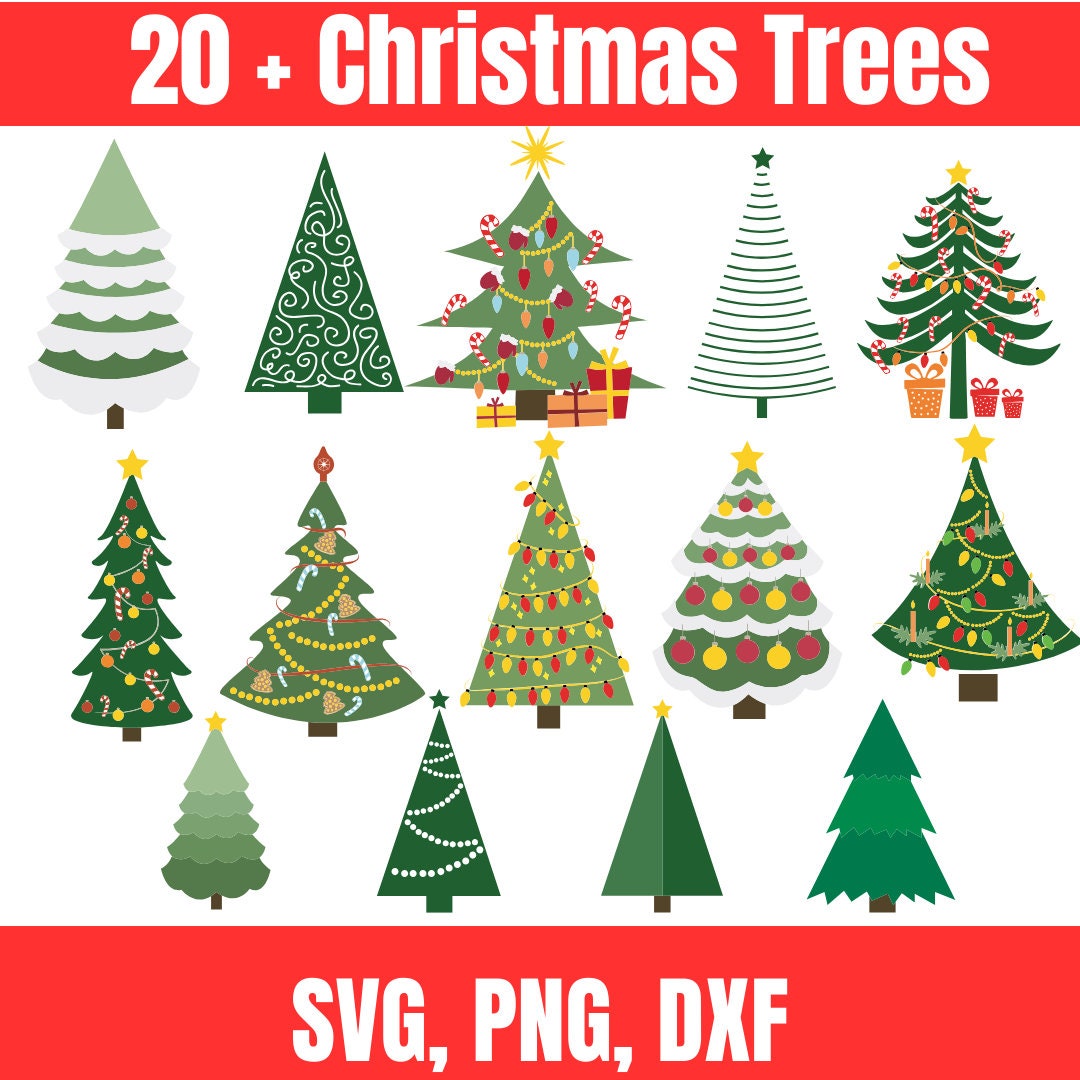 Christmas Tree Svg Bundle, Christmas Svg, Christmas Tree Svg, Christmas ...