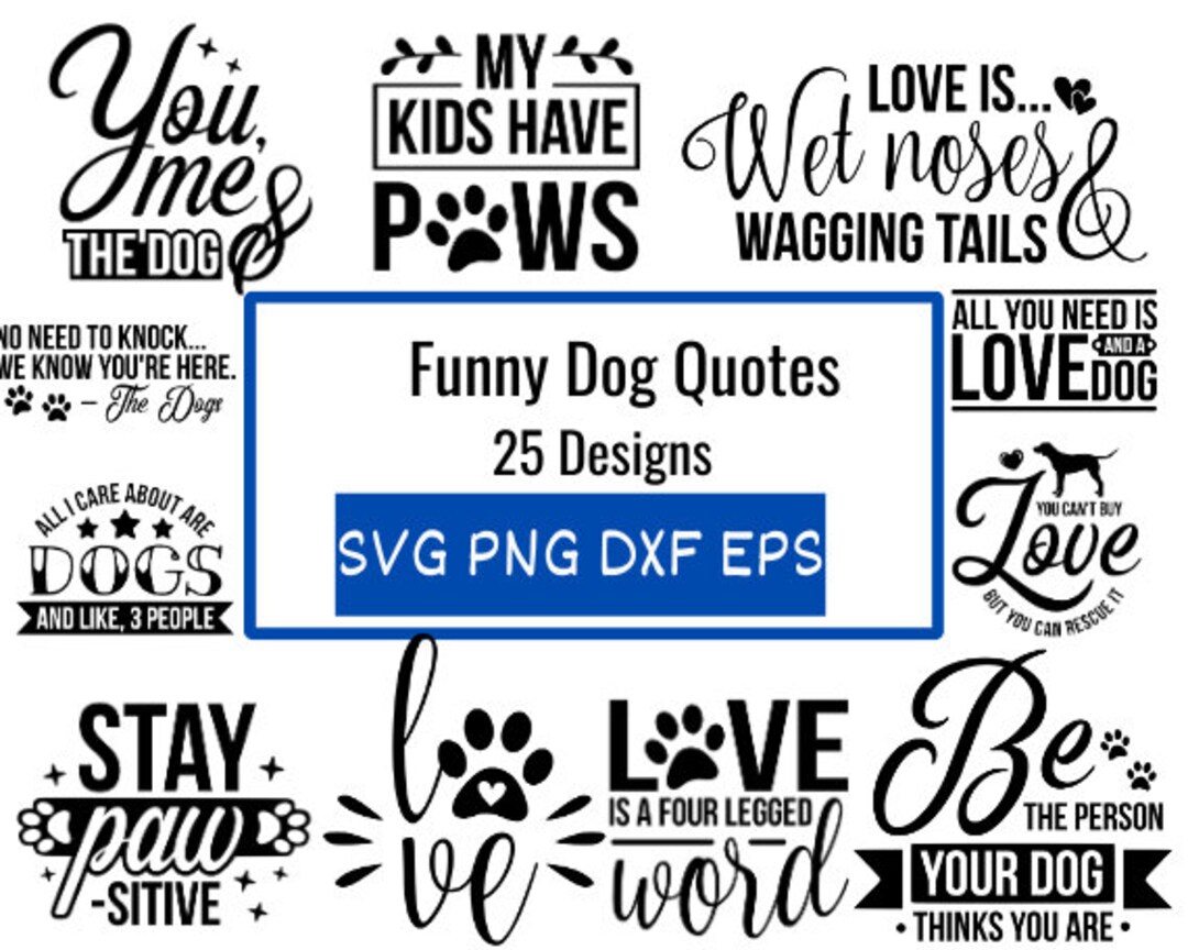 Dog SVG Bundle, Animal Svg, Dog Cut File, Dog Silhouette, Dog Quote SVG ...