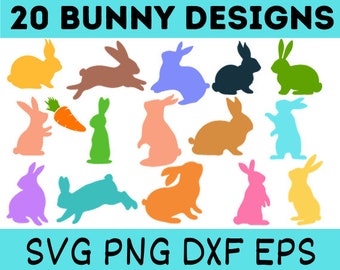 RABBIT SVG, Bunny Bundle Svg, Rabbit Cricut, Rabbit Clipart, Rabbit Cut ...