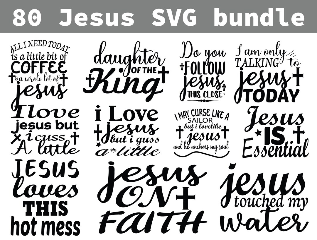 Jesus Bundle, Jesus Christ Svg Bundle, Jesus Christ Sayings, Jesus ...