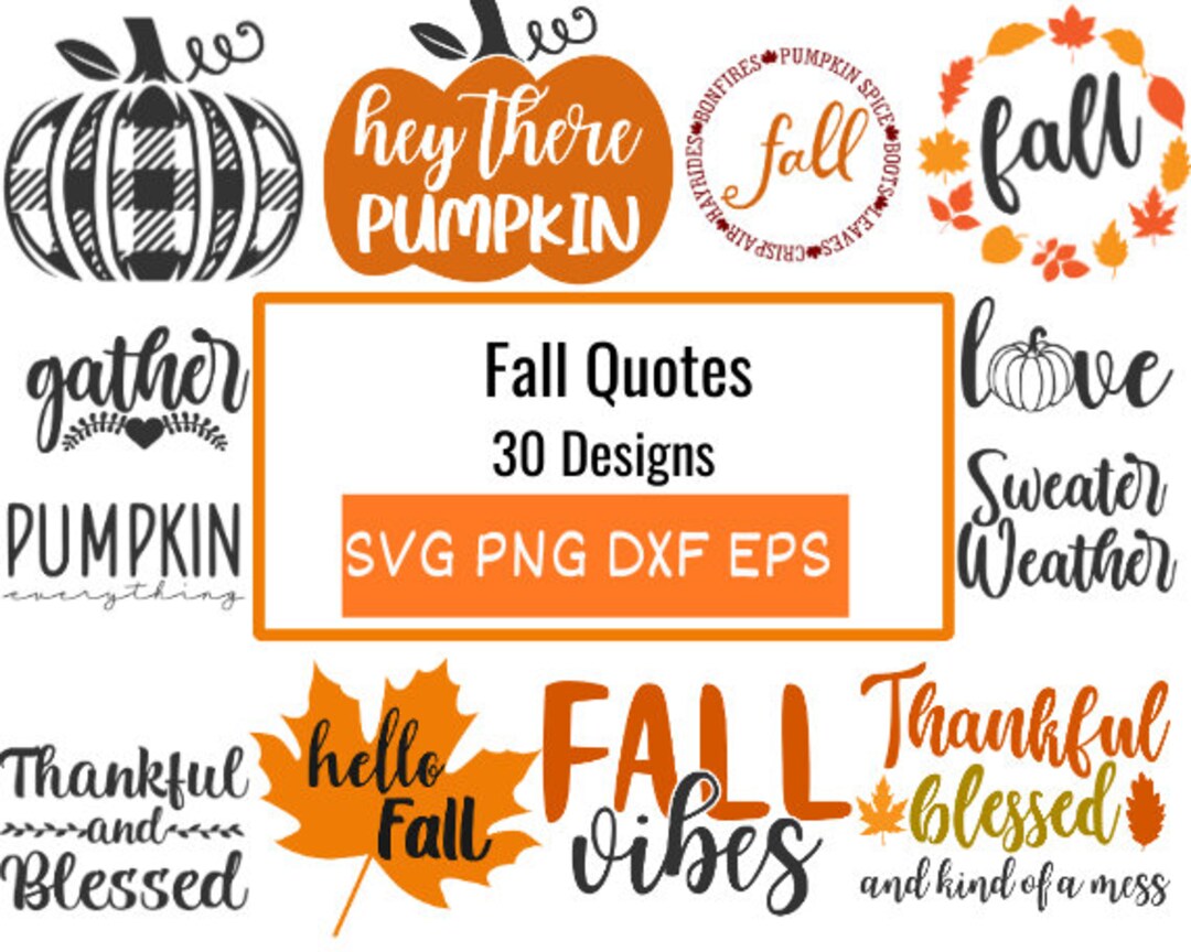 Fall Svg, Fall Quotes Svg , Happy Fall Svg, Fall Svg Bundle, Autumn Svg ...