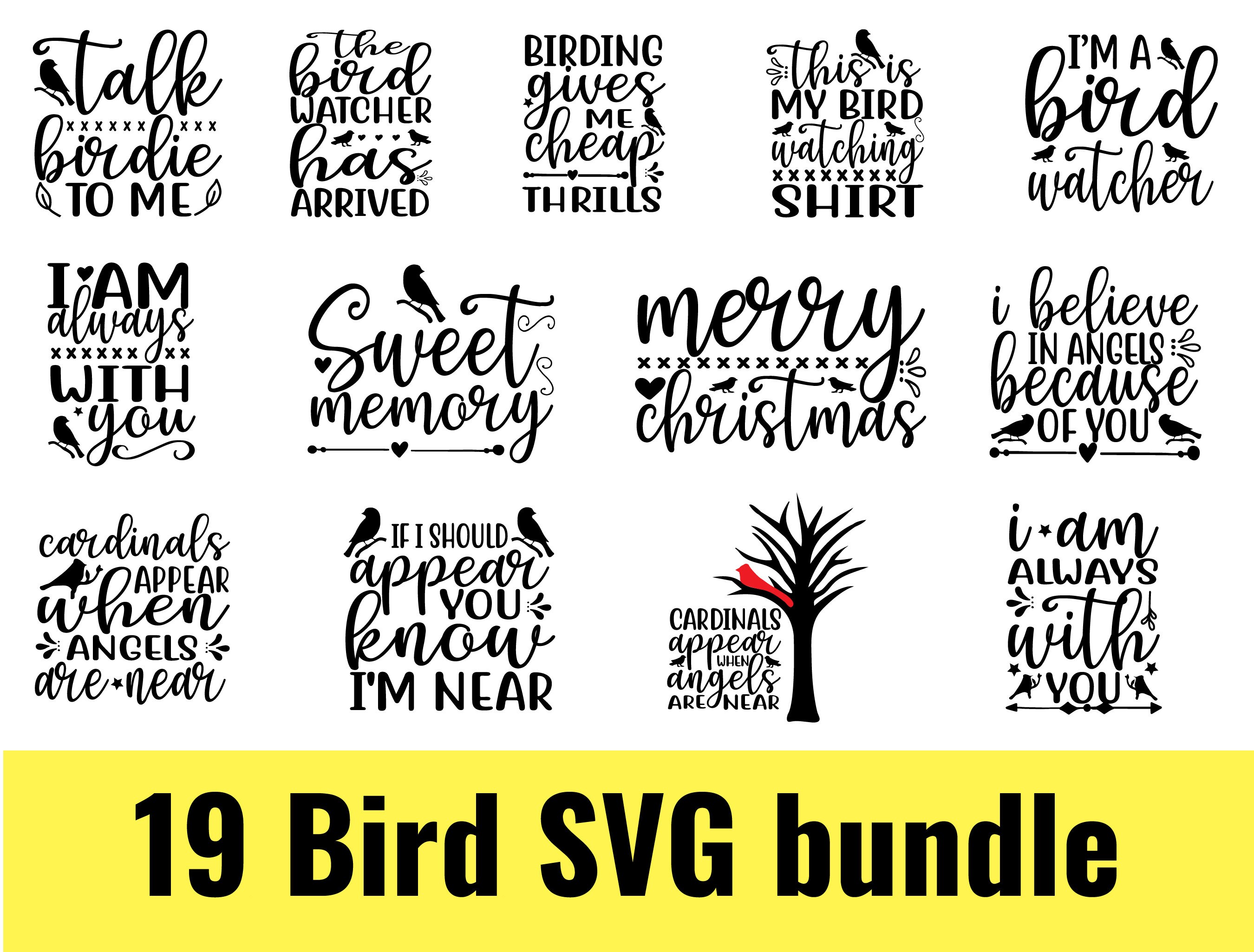 Bird Svg, Bird Svg Bundle, Bird Sayings Svg, Bird Quotes, Cardinal Svg ...
