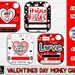 Valentine's Day Money Card, Holiday Money Holder, Printable Money Card ...