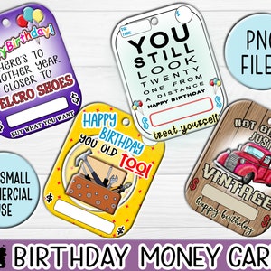 Birthday Money Holder, Printable Money Card, Old Age Money Card, Funny ...