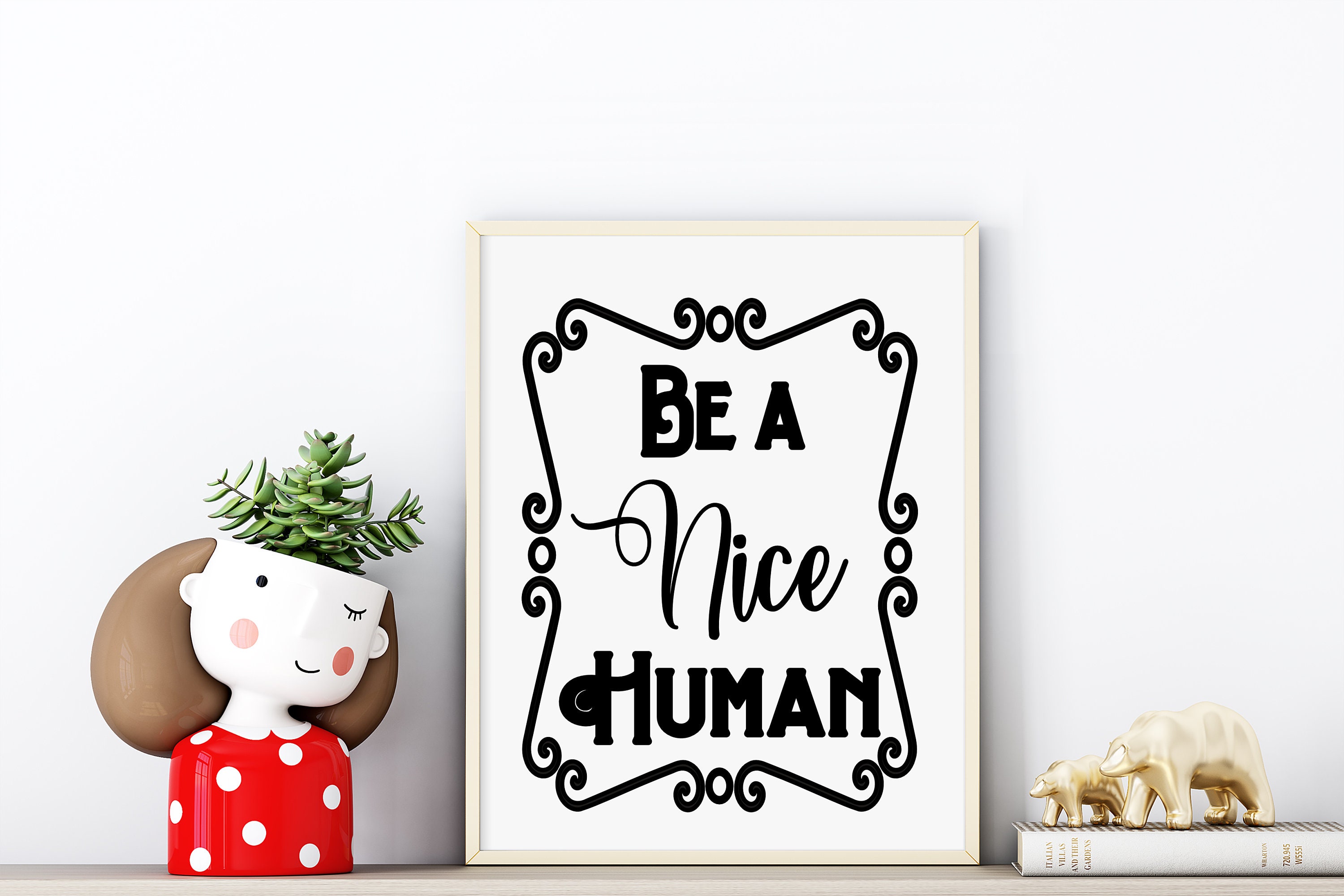 Be a Nice Human Svg Be Kind Svg Cutting Files SVG PNG for Cricut ...