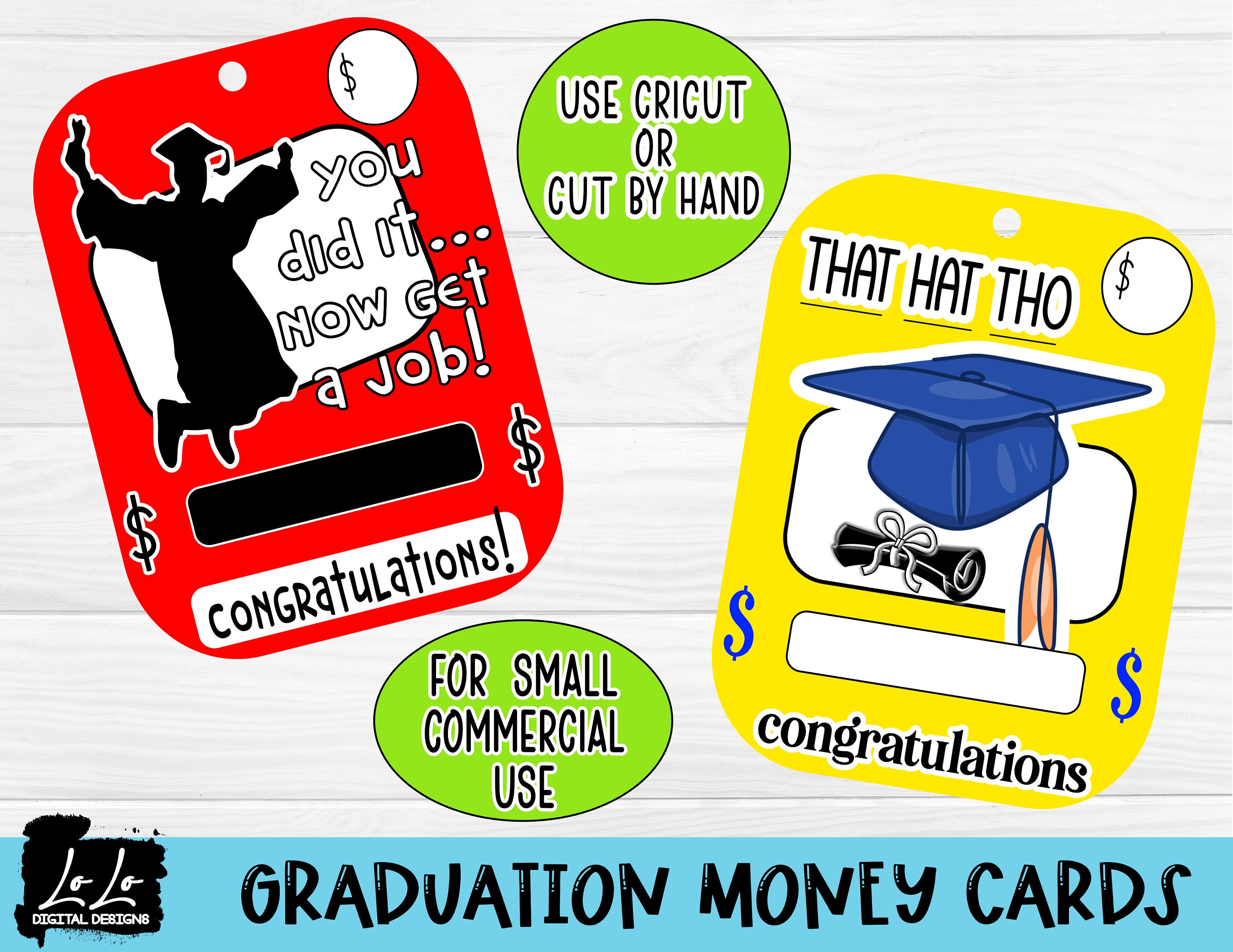 Graduation Money Card Holder, Printable Money Card, Lip Balm Pouch Gift ...