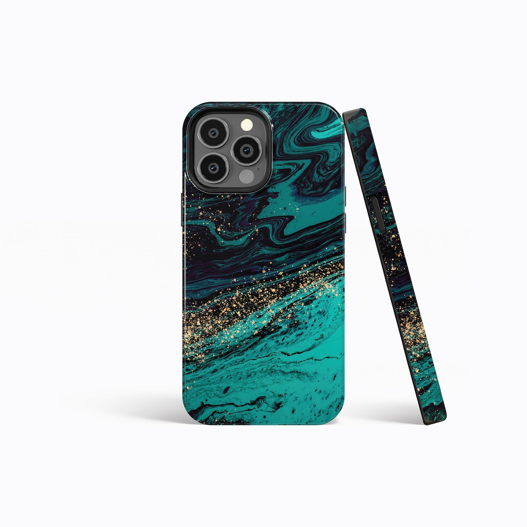 BLUE LAGOON Oceanic Beach Waves Phone Case | iPhone 16/15/14/13/12 Pro ...