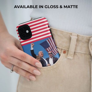 DONALD TRUMP 2024 America Flag Rally Survival Assasination Phone Case ...