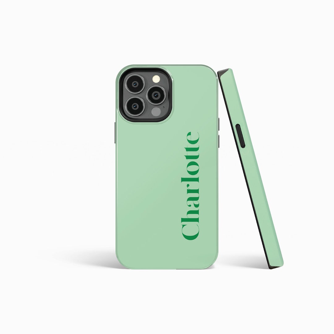 TURQUOISE GREEN Custom Personalised Phone Case | iPhone 16/15/14/13/12 ...