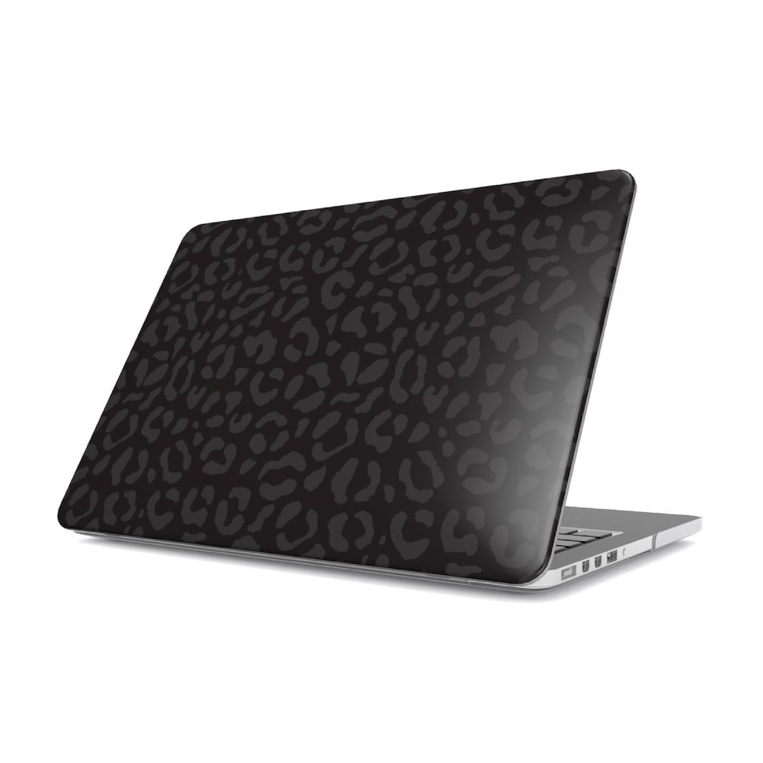 Leopard Print MacBook Case | Black | MacBook Pro 16/15, MacBook Air 14 ...