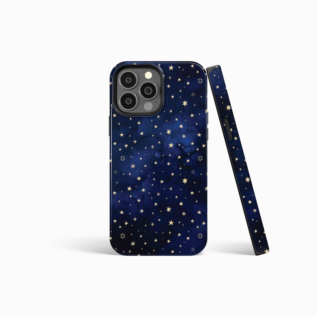 MIDNIGHT STARS Galaxy Theme Matte Phone Case | iPhone 16/15/14/13/12 ...