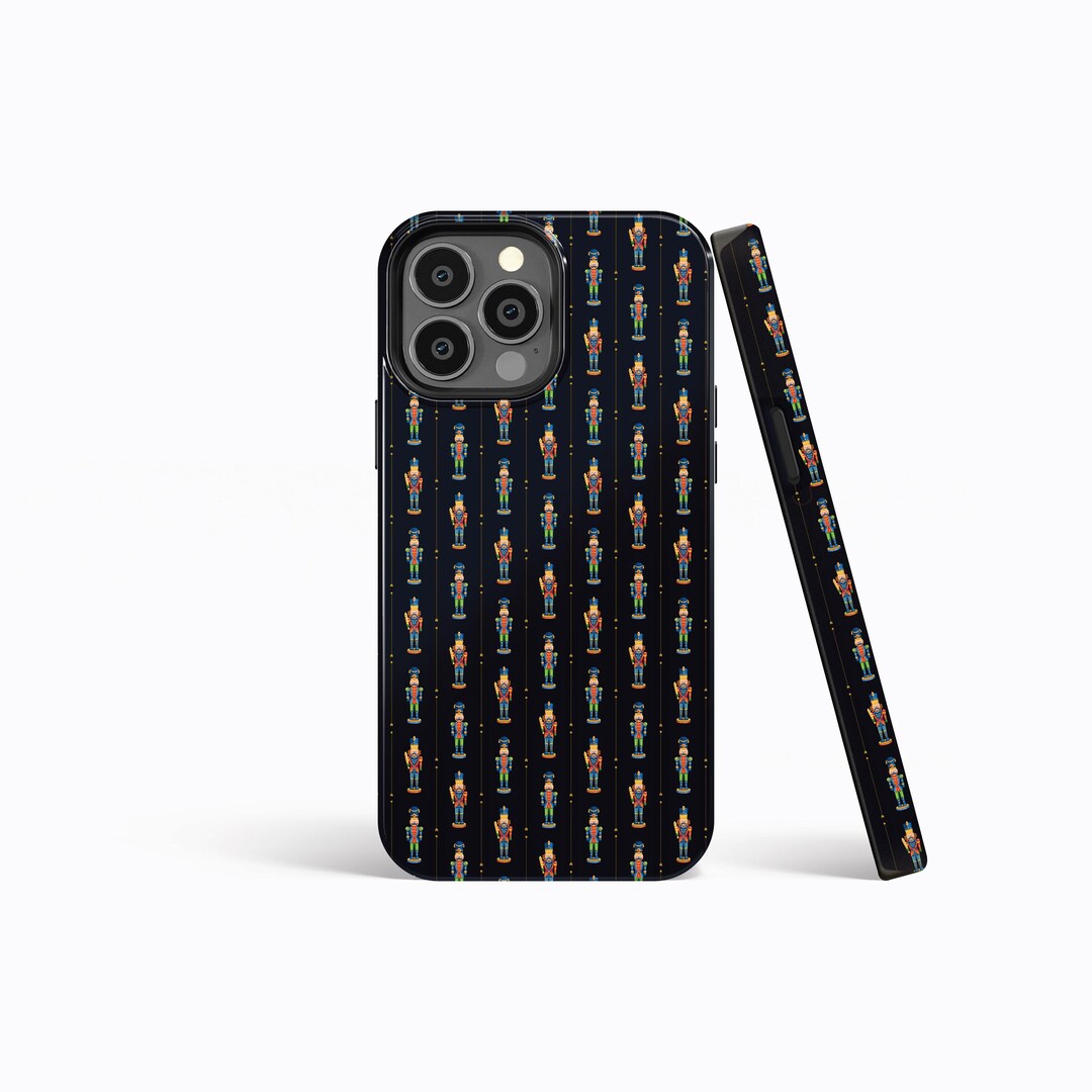 NUTCRACKER Christmas Pattern Phone Case | iPhone 16/15/14/13/12 Pro Max ...