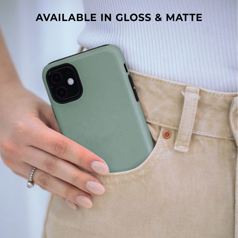 BAY LEAF GREEN Pastel Matte Colourful Phone Case for Apple - Etsy