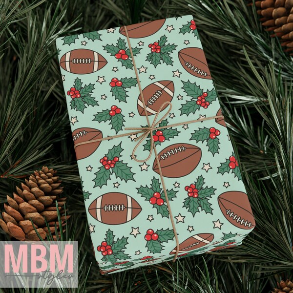 Football Wrapping Paper - Etsy