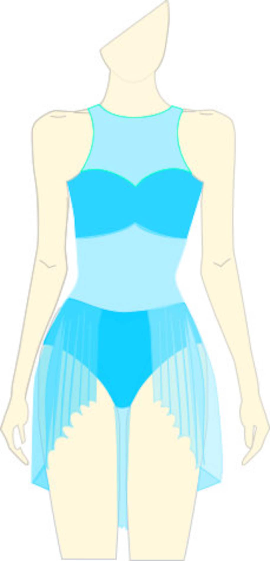 Lyrical / Contemporary Costume Pattern for Girls "eden" Sizes 12 - U (7 ...