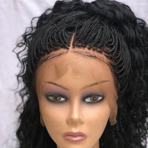 Micro Braids Single Plait Deep Wave Light Weight Box Braid Wig - Etsy