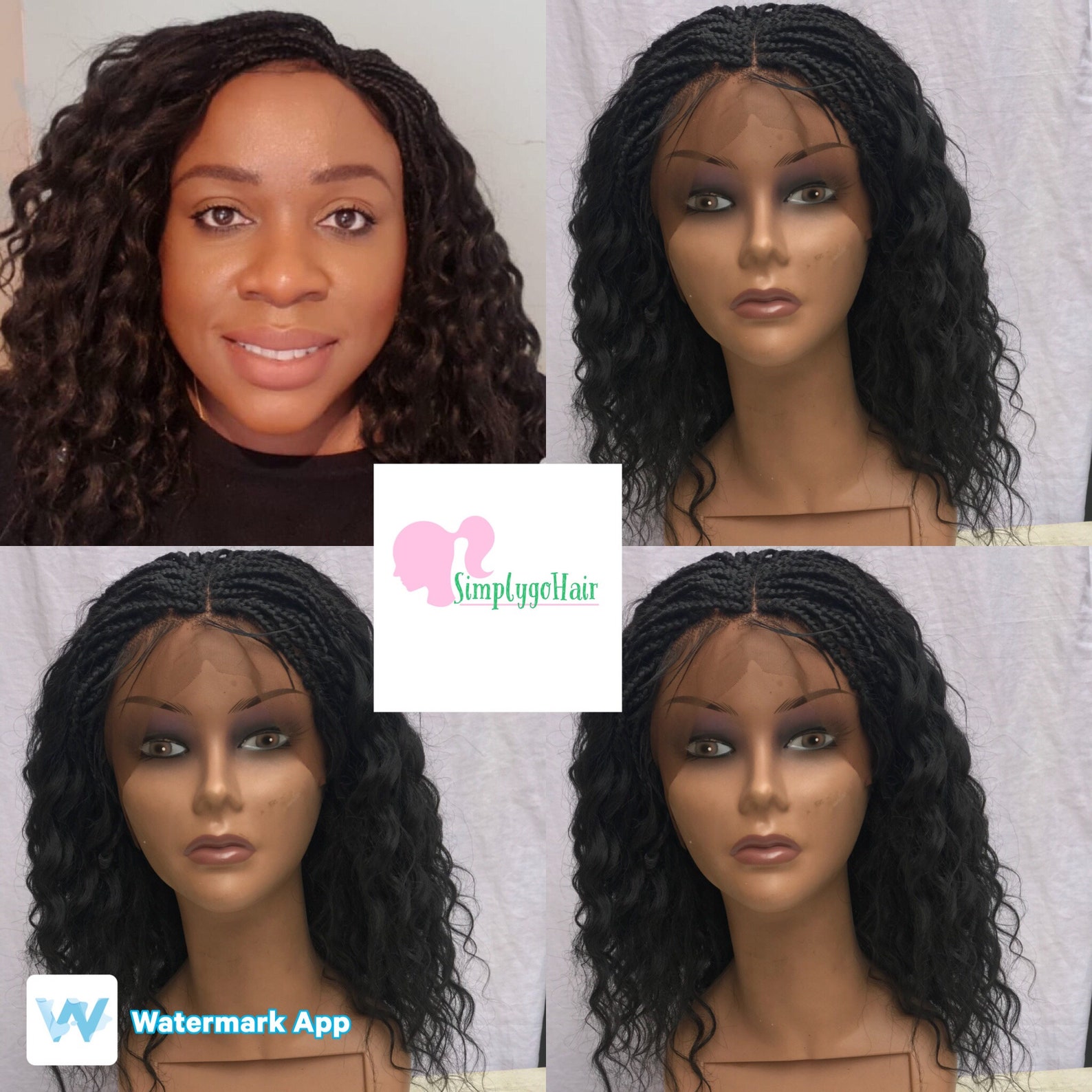 Micro Braids Single Plait Deep Wave Light Weight Box Braid Wig - Etsy