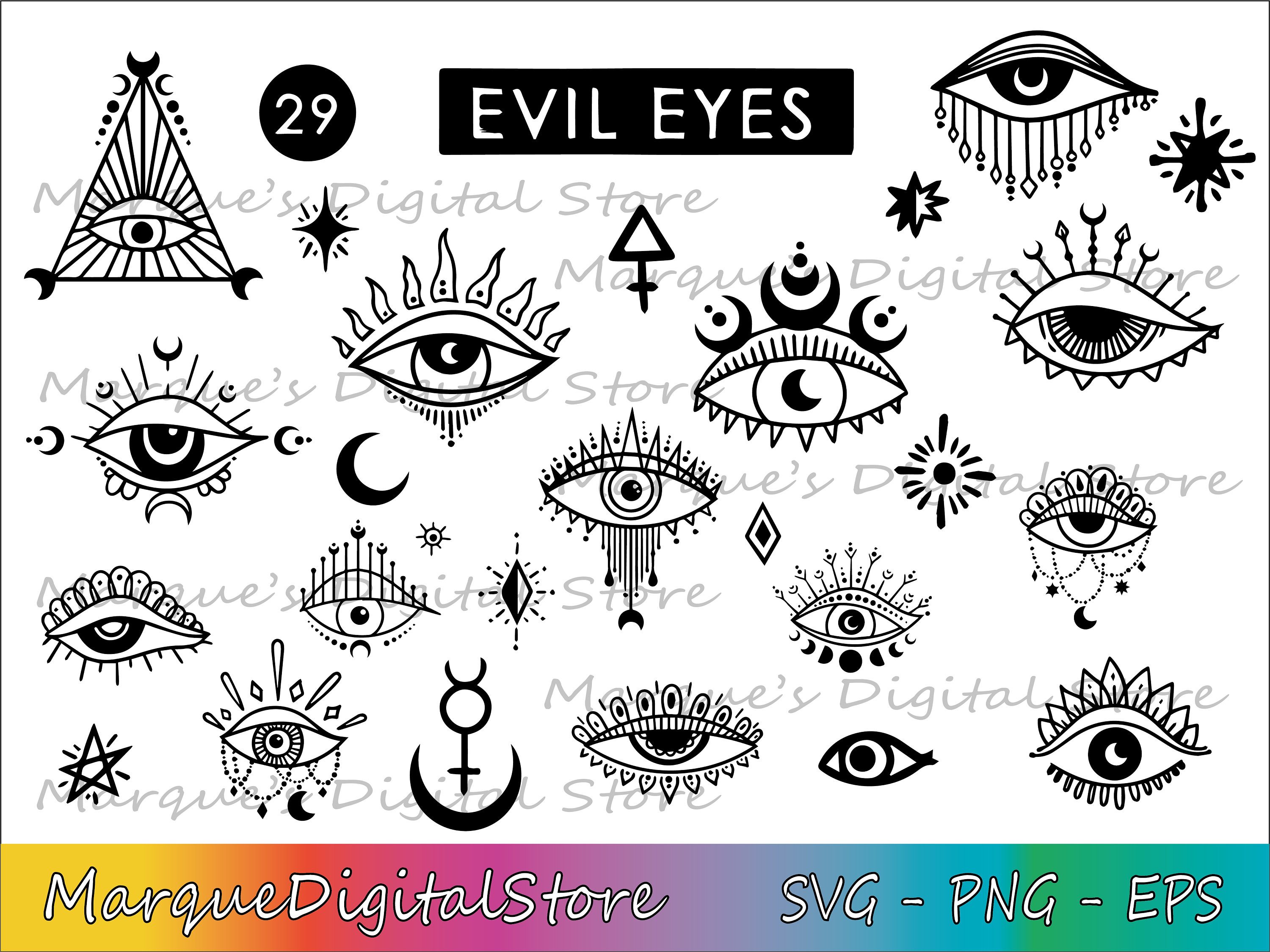 Evil Eye Svg Bundle, Humsa Svg Cut Files, Turkish Eye Svg, Evil Eye ...