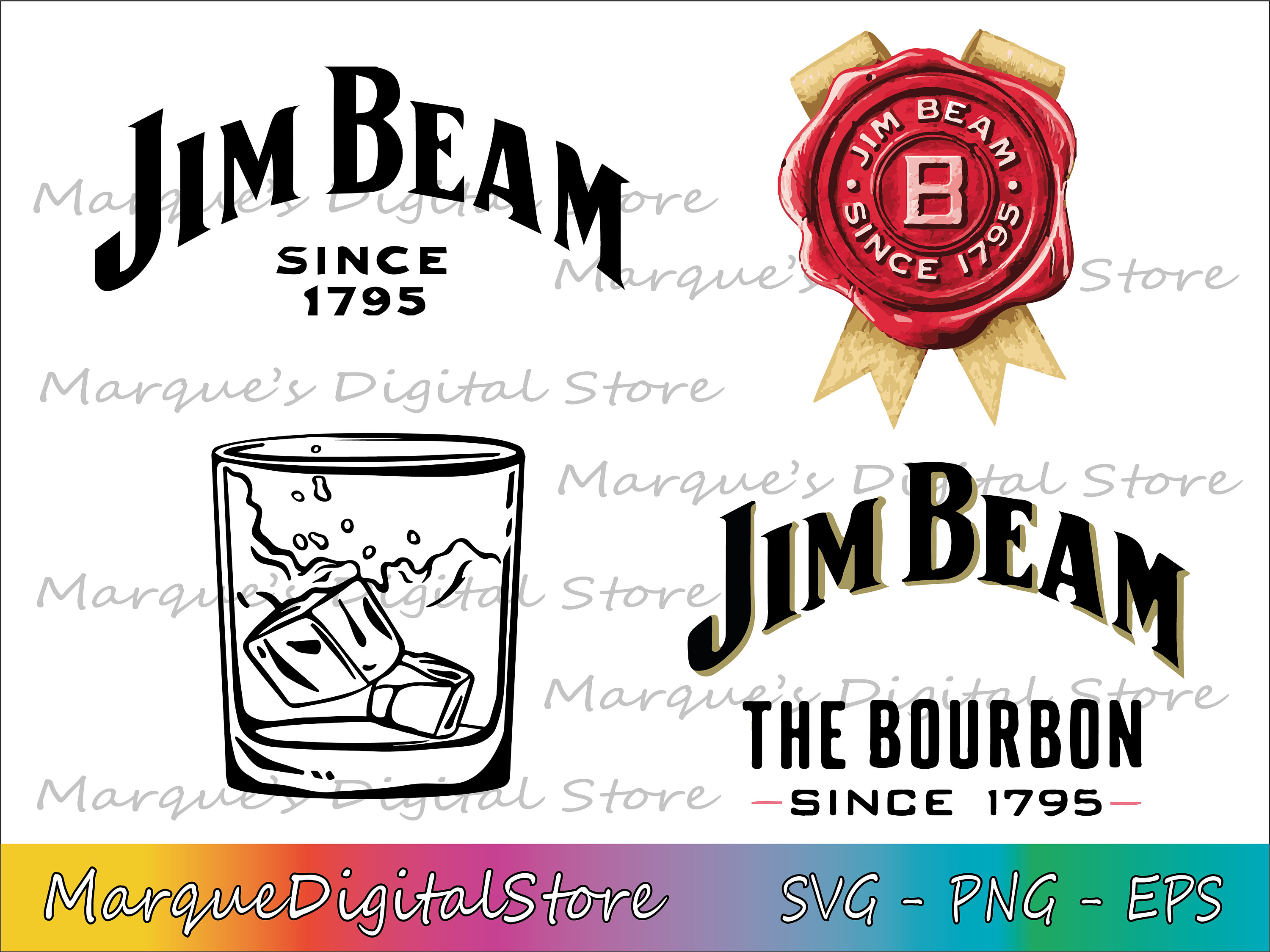 Jim Beam Whishey Svg, Bourbon Svg, Whiskey Svg Bundle, Liquor Svg ...