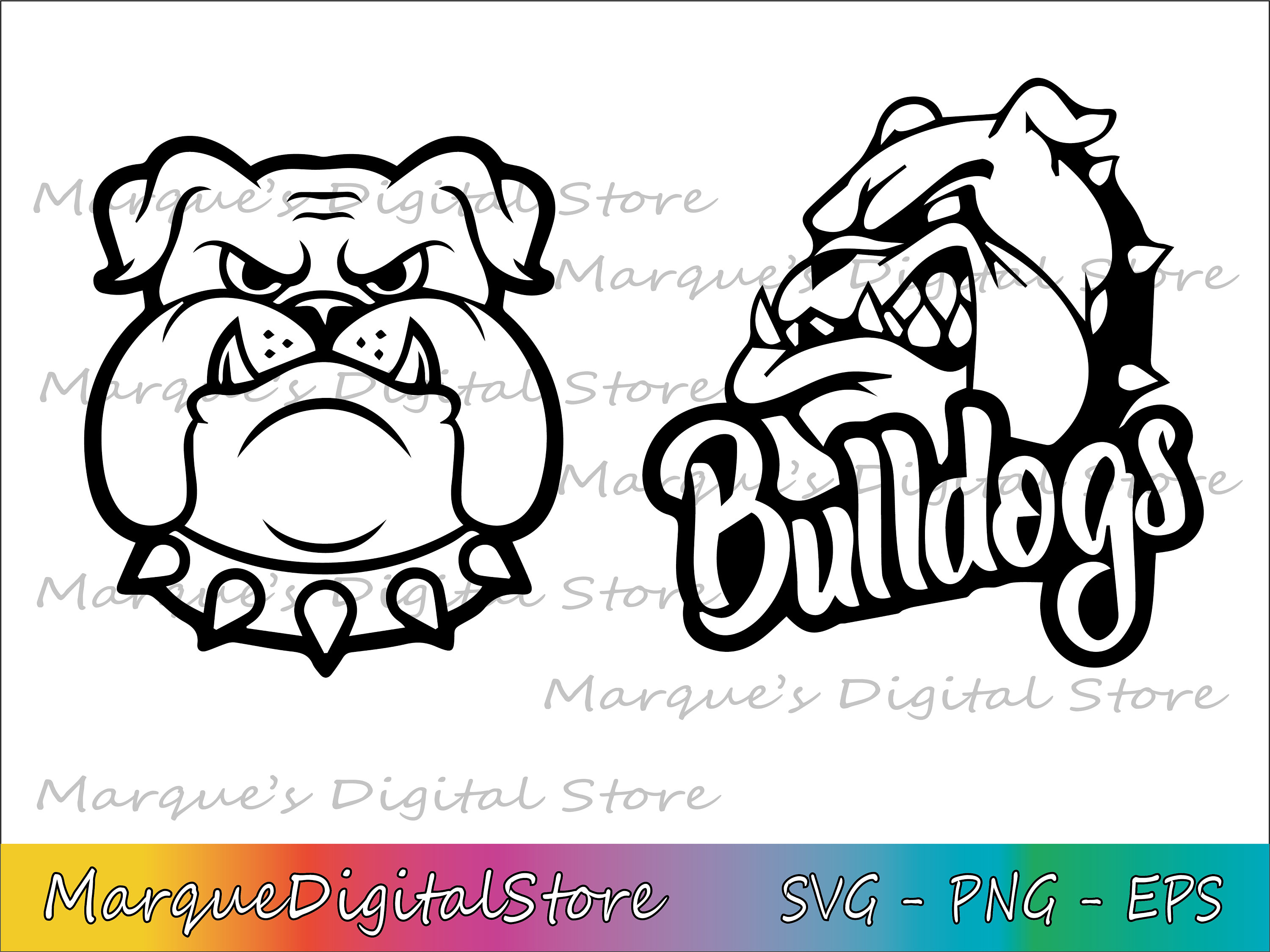 Bulldogs SVG Ga Bulldogs Football SVG Cartoon Bulldog - Etsy
