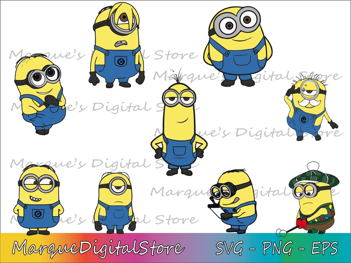 Minions Svg, Despicable Me Svg, Png,digital, Minions Clip Art, Instant ...