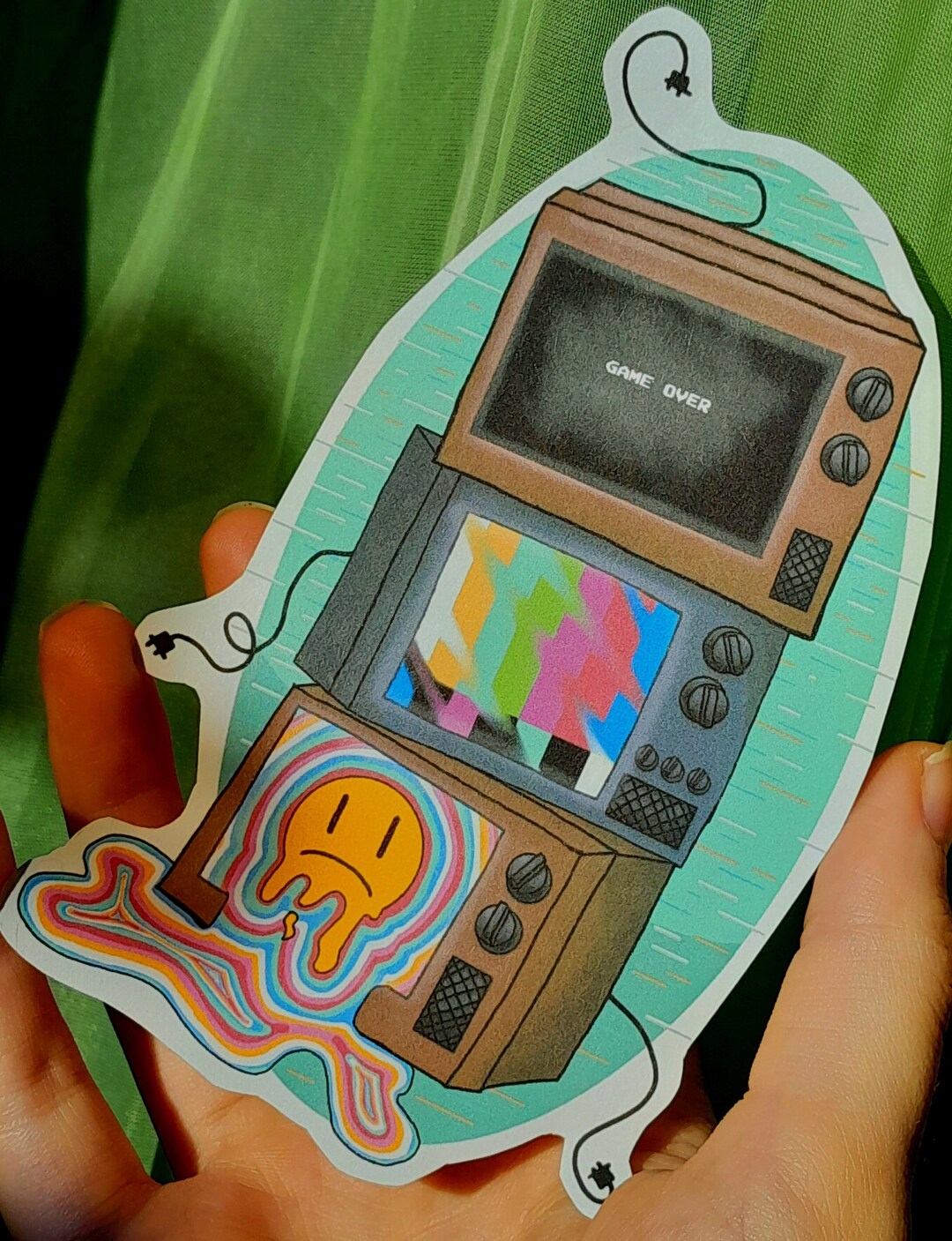 Triple Game Over Sticker, Part of the Vision Collection - Etsy