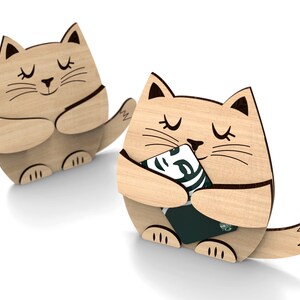 Cat Gift Card Holder, Gift Card Holder, Cat Lovers Gifts, Cat Gifts ...