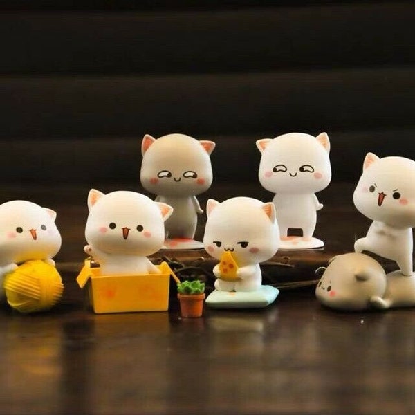 Cute Cat Figurine - Etsy