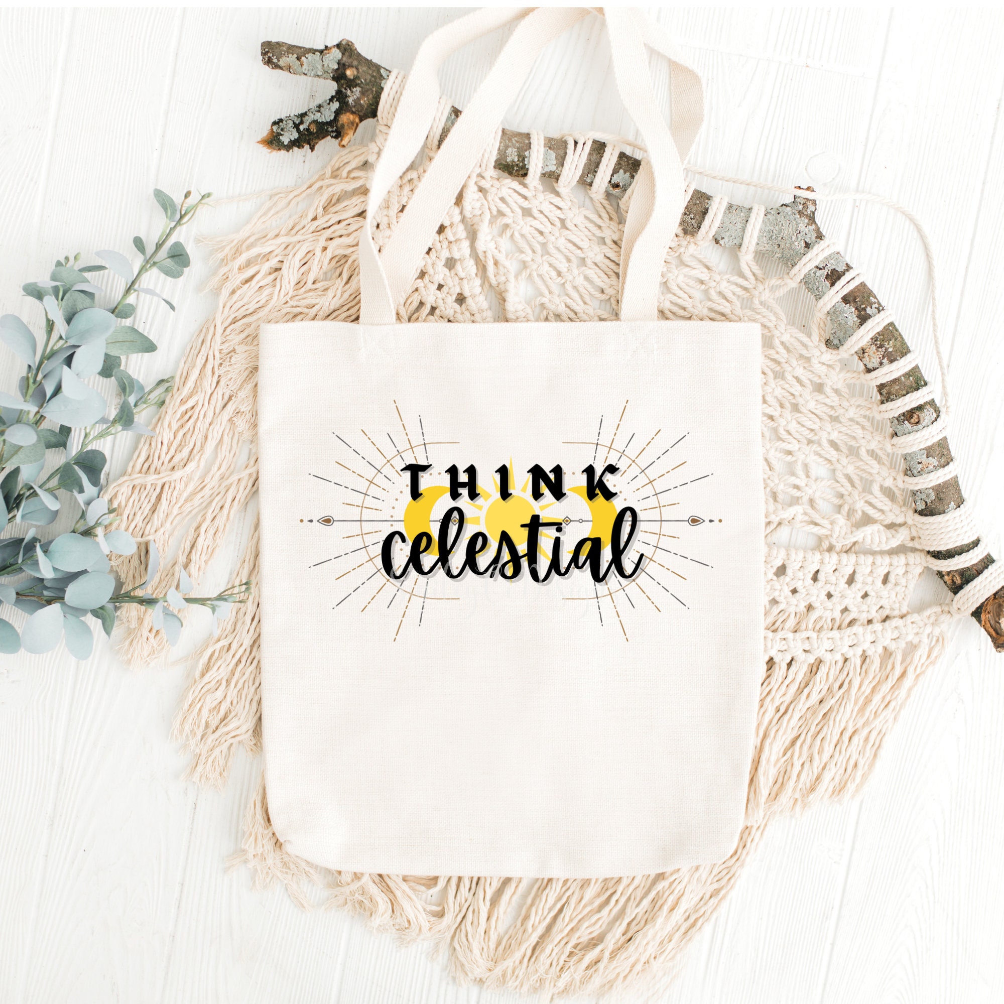 Think Celestial Sun Moon PNG SVG PDF Digital Download Clipart Printable ...