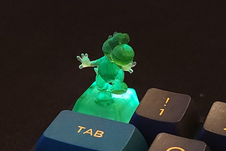 Yoshi RGB Custom Artisan Keycap - Etsy