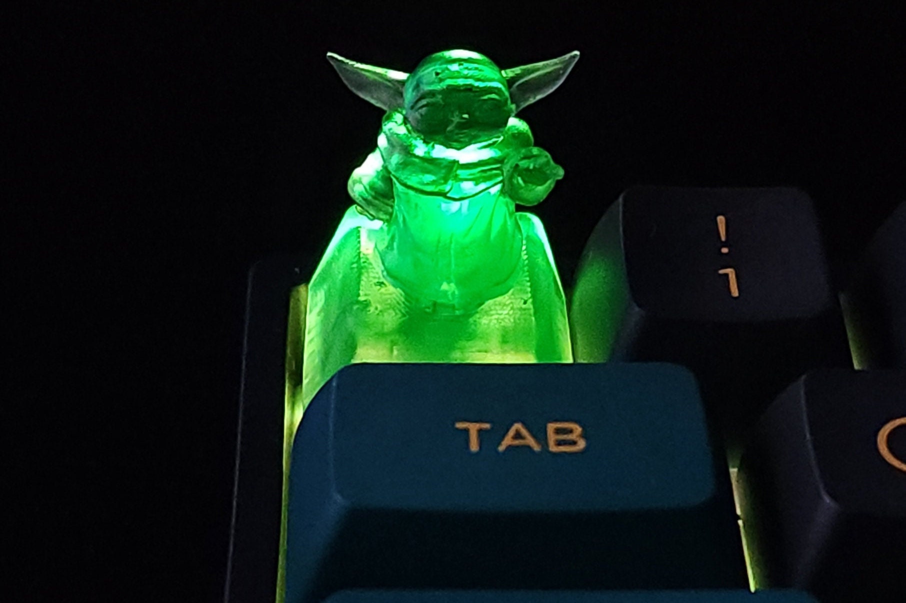 Baby Yoda RGB Custom Artisan Keycap - Etsy