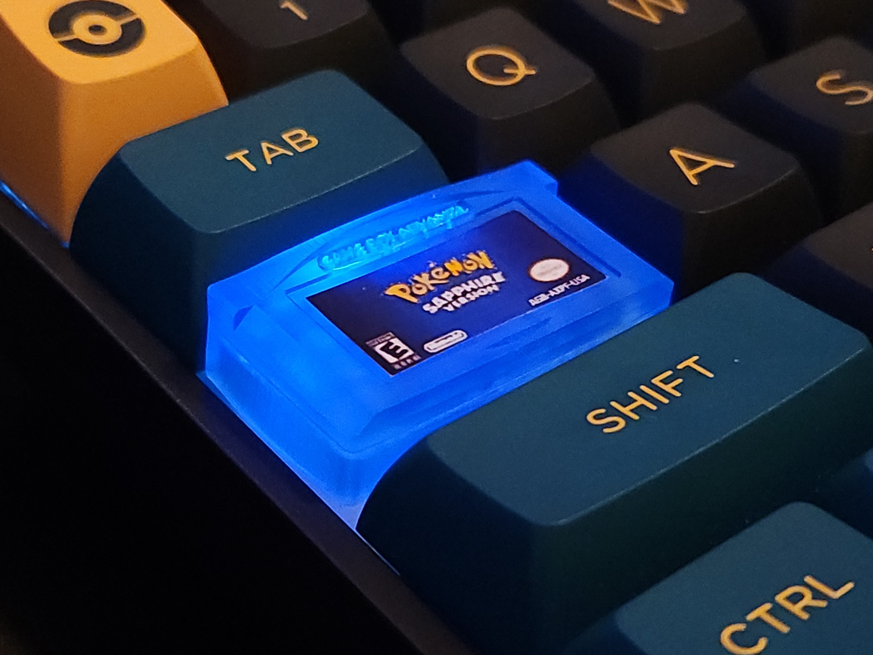 Pokemon Ruby/sapphire/emerald RGB Custom Artisan Keycap - Etsy